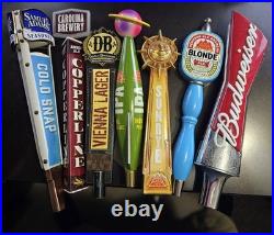 Beer Tap Handle Lot of 7 for Bar Keg Man Budweiser, Redwood, Devils ...